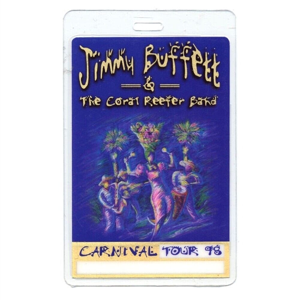 Jimmy Buffett 1998 Don't Stop the Carnival concert tour Laminated ...