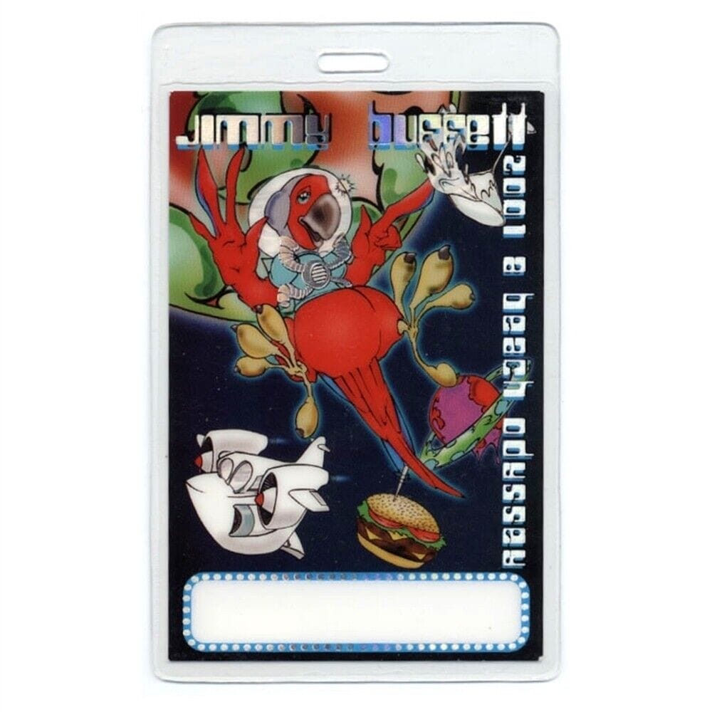 Jimmy Buffett 2001 A Beach Odyssey concert Tour band Laminated ...