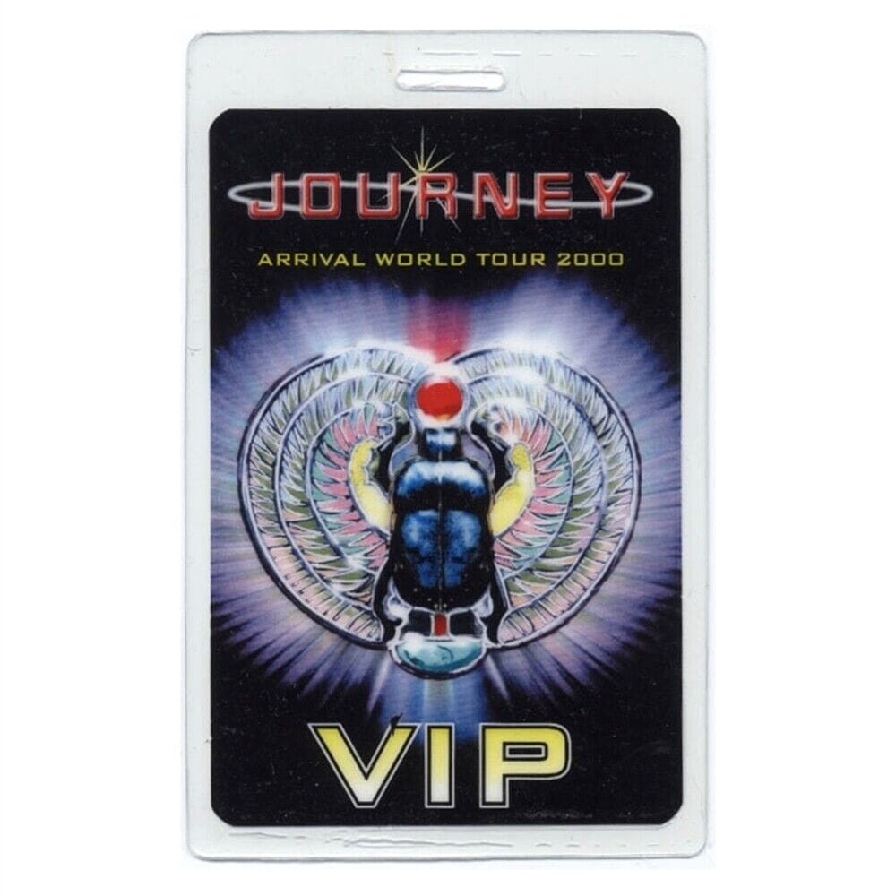 Journey 2000 Arrival concert tour Band VIP Laminated Backstage Pass ...