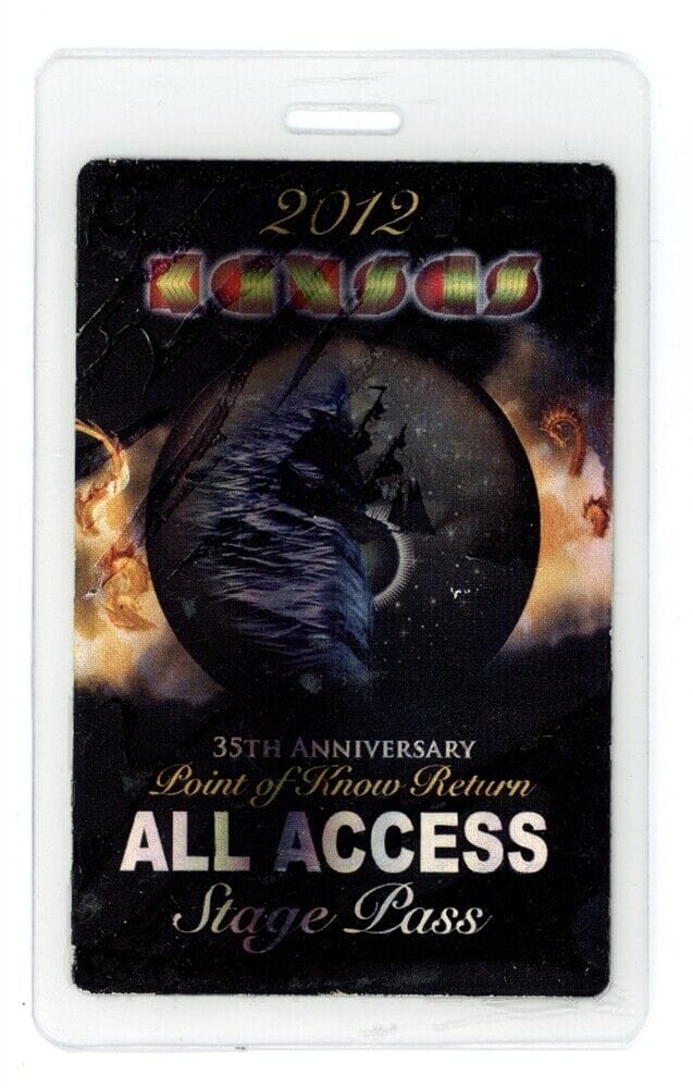 Kansas 35th Anniversary ALL ACCESS Backstage Laminated Pass | Autographia