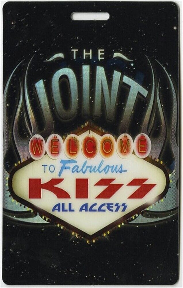 KISS 2014 tour The Joint Hard Rock Las Vegas All Access Laminated ...