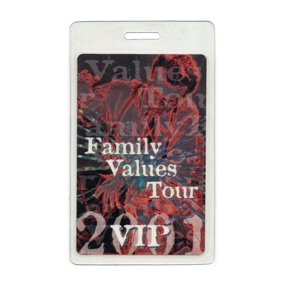 Linkin Park 2001 Family Values concert tour Band VIP Laminated ...