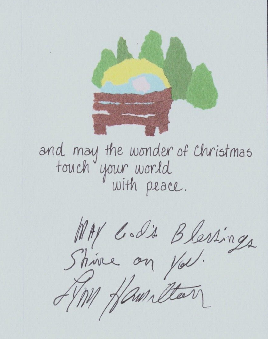 LYNN HAMILTON Signed Autograph Christmas Card JSA COA SANFORD AND SON ...