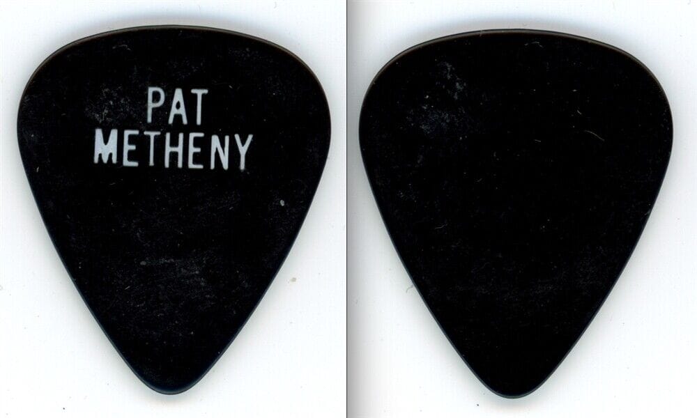 Pat Metheny signature Black Original Guitar Pick - 1980's Tour ...
