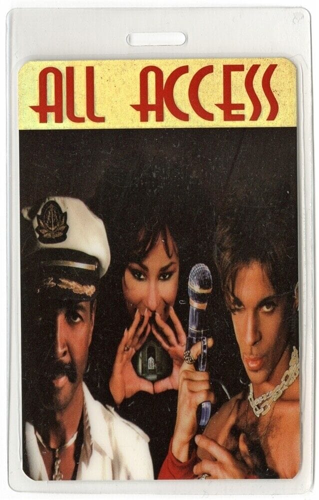 Prince 1998 New Power Soul tour Chaka Khan Larry Graham Laminated ...