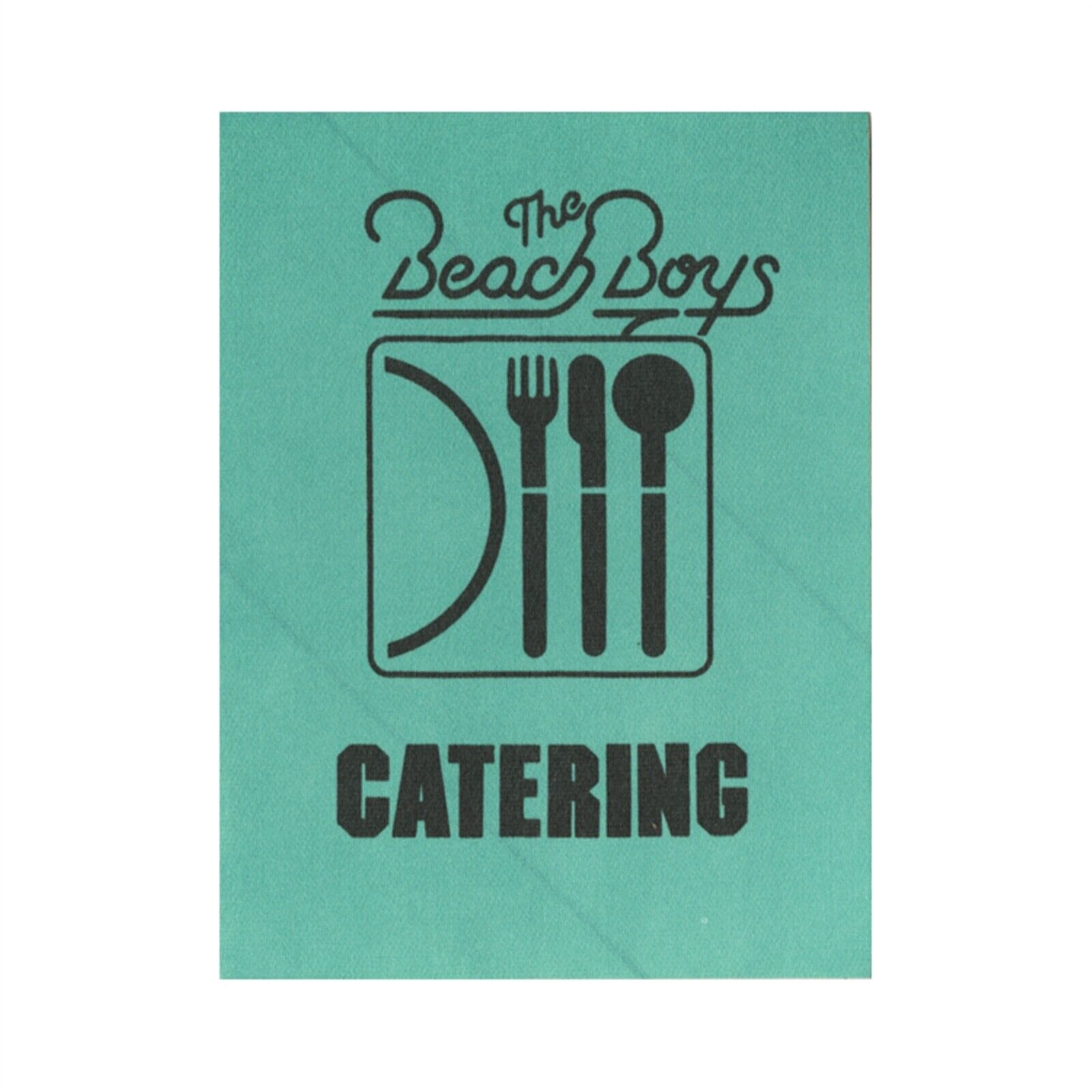 The Beach Boys 1980's concert tour Catering Backstage Pass | Autographia
