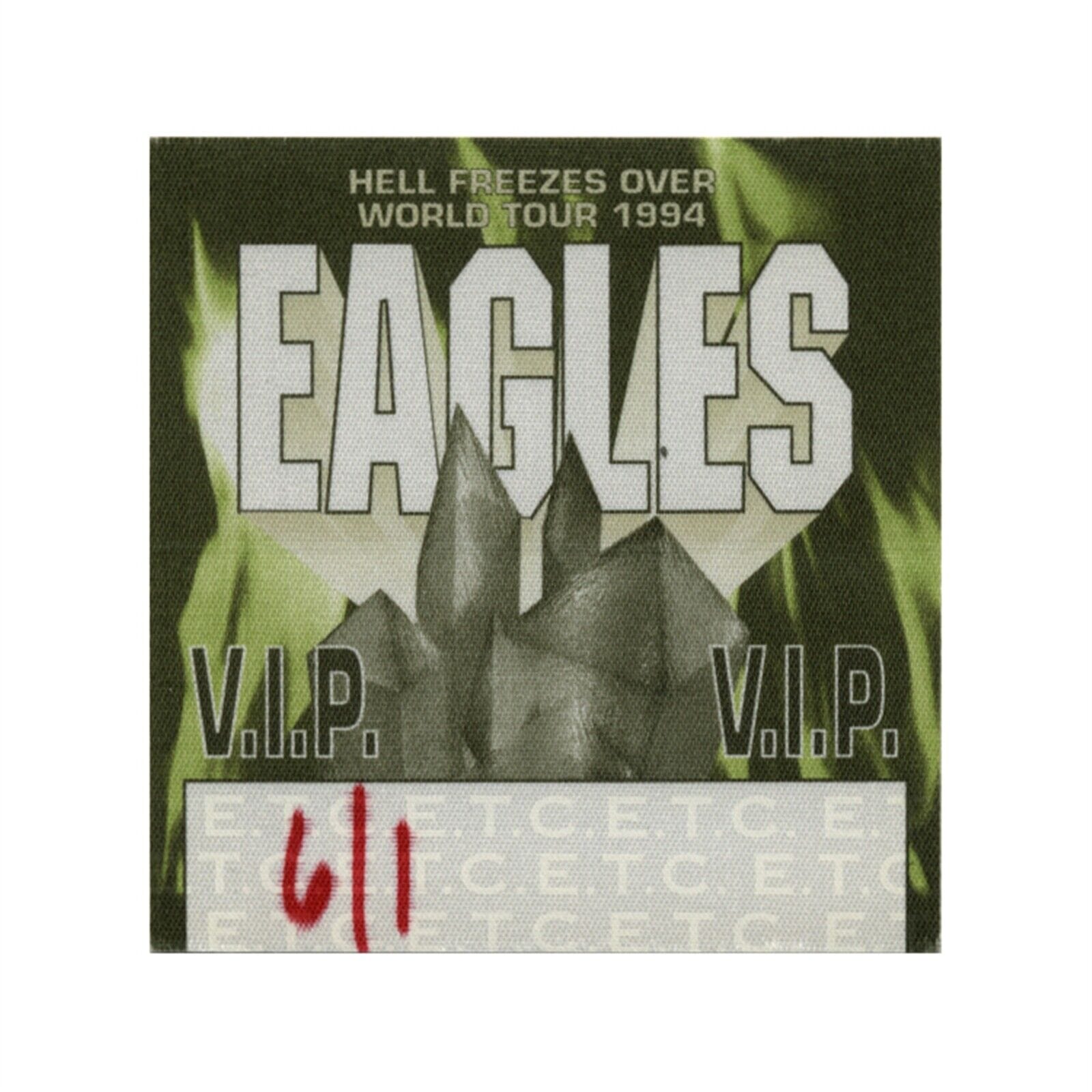 The Eagles 1994 Hell Freezes Over concert tour VIP Backstage Pass ...