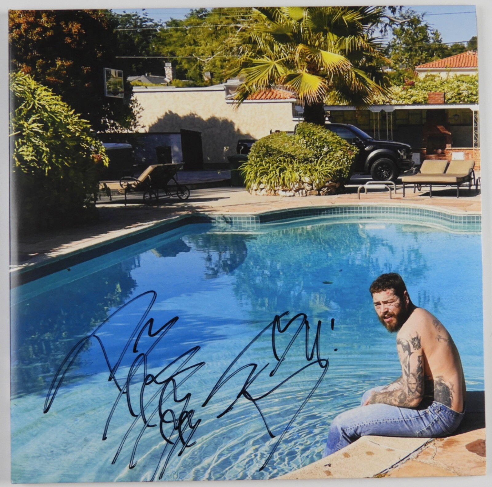 Post Malone JSA Signed Autograph Album Record Vinyl Austin Green ...
