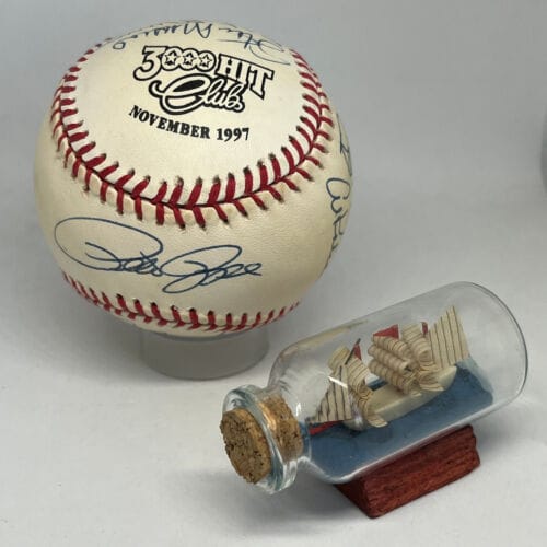 3000 Hit Club signed Rawlings ONL Logo Baseball JSA LOA Mays Aaron ...