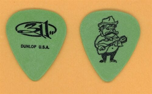 311 Tim Mahoney Vintage Guitar Pick - 2001 From Chaos Tour | Autographia