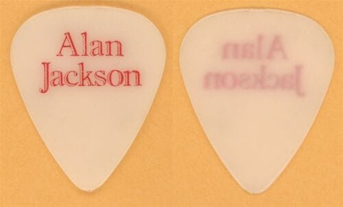 Alan Jackson Original Signature Guitar Pick - 1993 Tour | Autographia