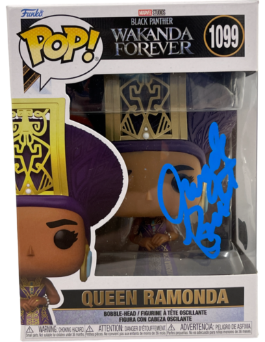 Angela Bassett Signed Queen Ramonda Funko Black Panther Autograph Beckett Autographia