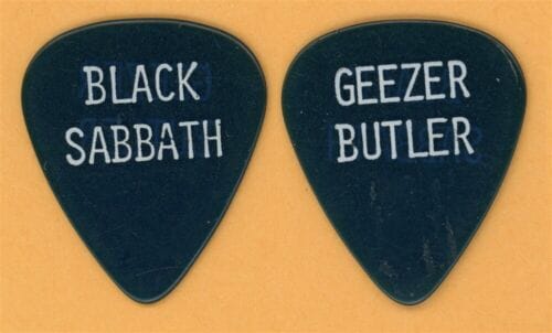 Black Sabbath Geezer Butler Vintage Guitar Pick - 1980 Heaven and Hell ...