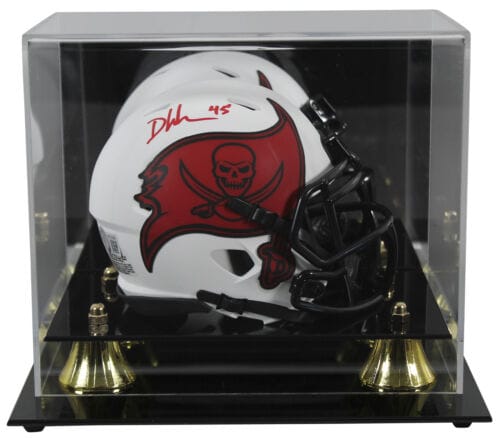 Buccaneers Devin White Authentic Signed Lunar Speed Mini Helmet W/ Case ...