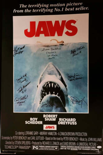 Jaws Movie Memorabilia for Sale - Authentic Props, Signed Posters ...