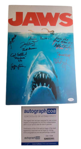 Jaws Movie Memorabilia for Sale - Authentic Props, Signed Posters & Collectables | Autographia