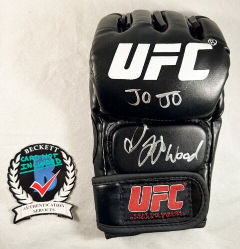 Joanne Wood Signed UFC Glove MMA JoJo Beckett BAS COA | Autographia