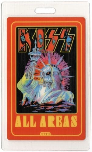 KISS 1992 Revenge concert tour collectible All Access Laminated ...
