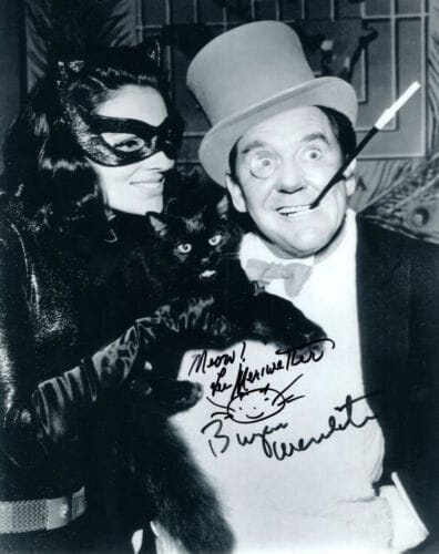 LEE MERIWETHER HAND SIGNED 8x10 PHOTO+COA GREAT POSE WITH THE PENGUIN ...