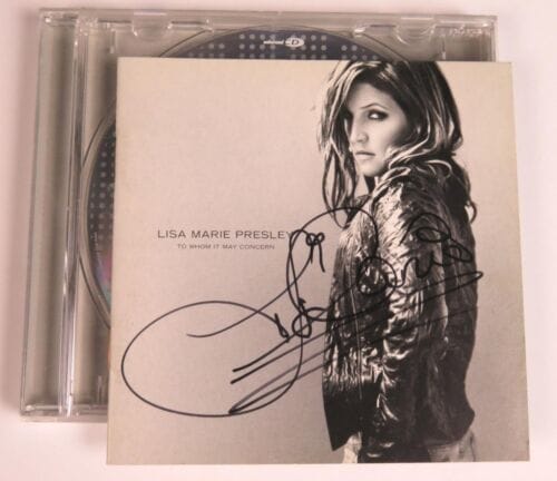 LISA MARIE PRESLEY Signed Autograph Auto "To Whom It May Concern" CD ...