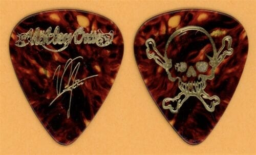 Motley Crue Vince Neil Skull Gold on Shell Guitar Pick - 1989 Dr ...