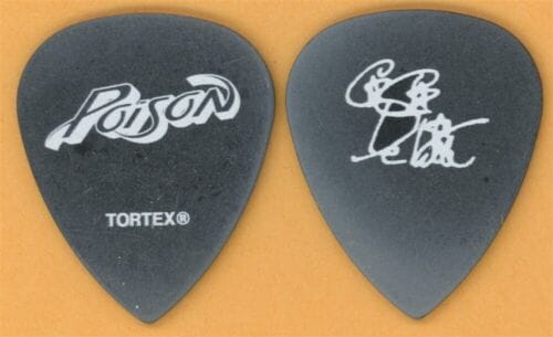 Poison 2022 Stadium Tour CC Deville BLACK Signature Guitar Pick ...