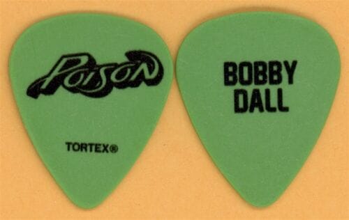 Poison Bobby Dall Vintage Guitar Pick - 2022 Stadum Tour | Autographia