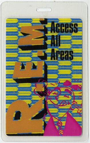 REM 1999 UP concert tour collectible All Access Laminated Backstage ...