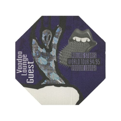 Rolling Stones 1994 Voodoo Lounge concert tour Guest Backstage Pass ...