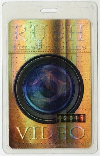 Rush 2011 Time Machine concert tour collectible Laminated Backstage ...