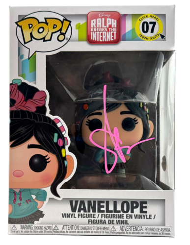 Sarah Silverman Signed Funko Pop Vanellope Wreck It Ralph Autograph ...