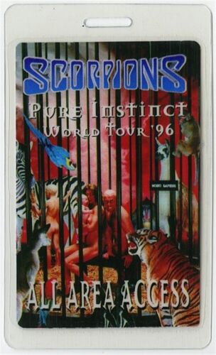 Scorpions 1996 Pure Instinct concert tour All Access Laminated ...