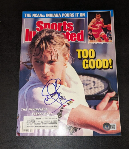 STEFFI GRAF signed autographed 1989 SPORTS ILLUSTRATED MAGAZINE BECKETT ...