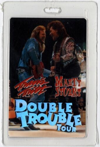 Travis Tritt 1996 concert tour w/ Marty Stuart Laminated Backstage Pass ...