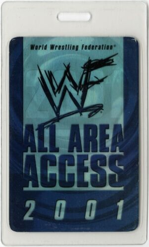 WWF 2001 World Wrestling Federation The Rock Undertaker Laminated ...