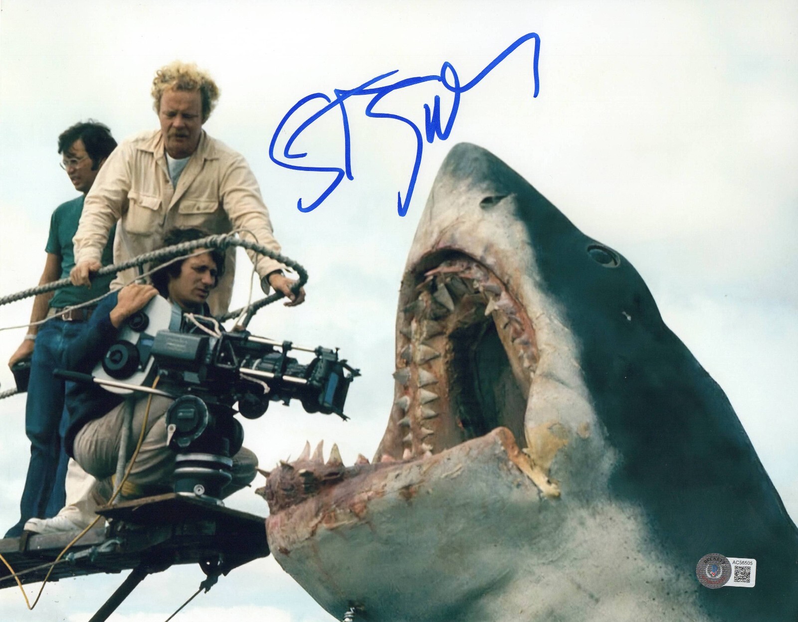 Steven Spielberg Signed 11x14 Photo Jaws Authentic Autograph Beckett ...