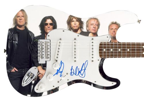 Aerosmith Autographed Signed Photo Graphics Guitar | Autographia