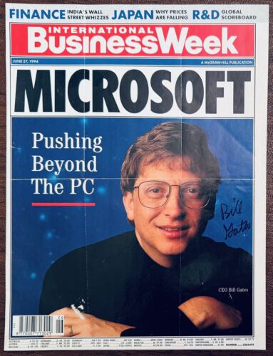 Bill Gates Signed Autographed 8x10 Magazine Page JSA Letter Microsoft ...