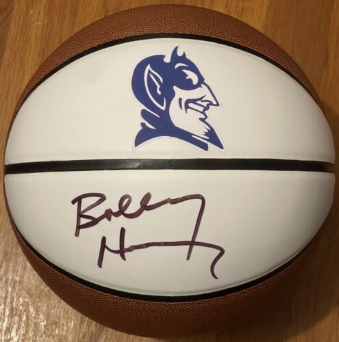 Bobby Hurley Signed Autographed Duke Blue Devils Logo Basketball PSA ...