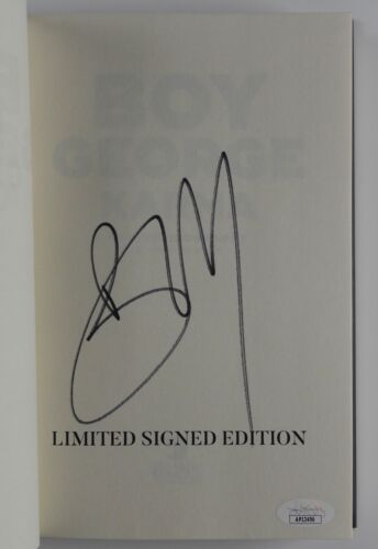 Boy George JSA Autograph Signed Book Karma Culture Club | Autographia