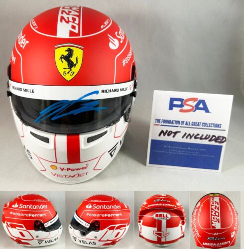 Charles Leclerc Signed Mini Helmet 1:2 2022 Monaco GP 1 of 500 Ferrari ...