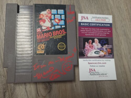 CHARLES MARTINET AUTOGRAPHED SUPER MARIO BROS NINTENDO NES GAME SIGNED ...