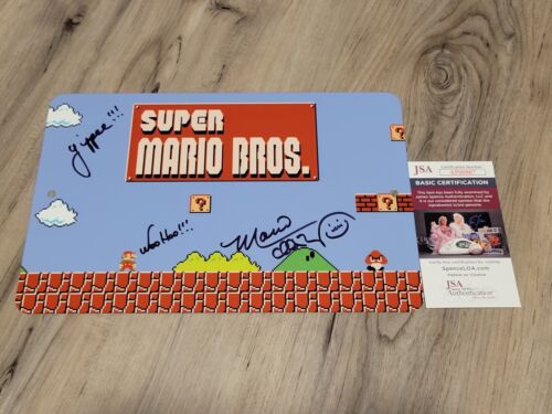 CHARLES MARTINET AUTOGRAPHED SUPER MARIO BROS TIN SIGN SIGNED NINTENDO ...