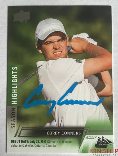 Corey Conners signed 2024 Upper Deck Trading Card PGA Golf Auto R13 ...