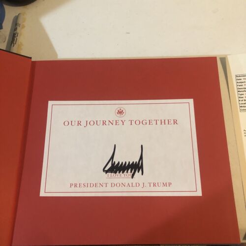 DONALD TRUMP OUR JOURNEY TOGETHER SIGNED AUTOGRAPH BOOK JSA FULL LETTER ...