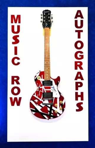 EDDIE VAN HALEN Signed Autograph Epiphone Frankenstein Electric Guitar ...