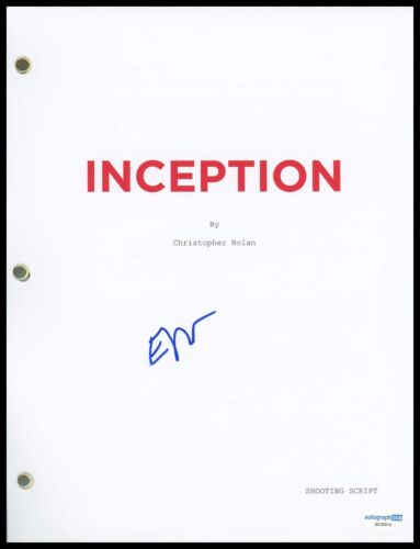 Elliot Page "Inception" AUTOGRAPH Signed Ellen Complete Script ...