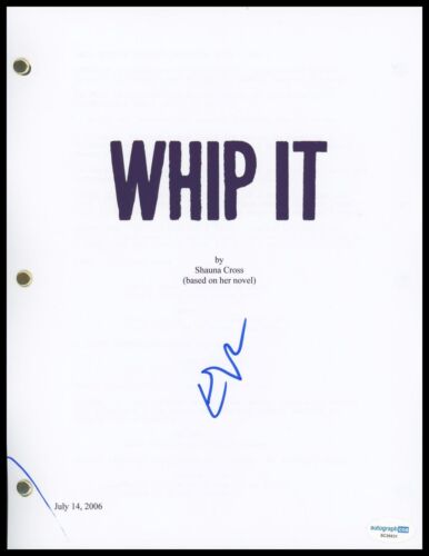 Elliot Page "Whip It" AUTOGRAPH Signed Ellen Complete Script Screenplay ...