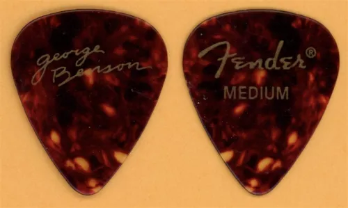 George Benson Vintage Guitar Pick - 1996 That's Right Tour | Autographia
