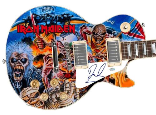 Iron Maiden Dave Murray Autographed Custom Graphics 1/1 Photo Guitar ...